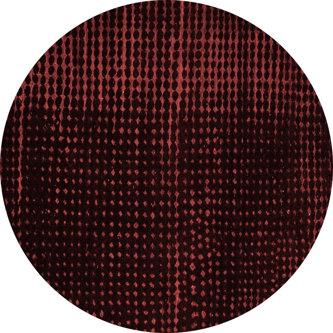 Ahgly Company Indoor Round Abstract Red Modern Area Rugs, 8' Round ...