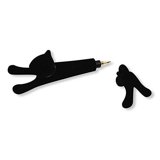 Xonex Cat Desk Pen, Black Ballpoint - Flocked Black - Walmart.com