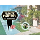 "Reflective Dibond Aluminum Private Property No Trespassing 15""X12 ...