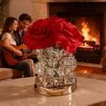 Realistic Rose Plan Table Light 7 Color Preferences USB Rechargeable ...