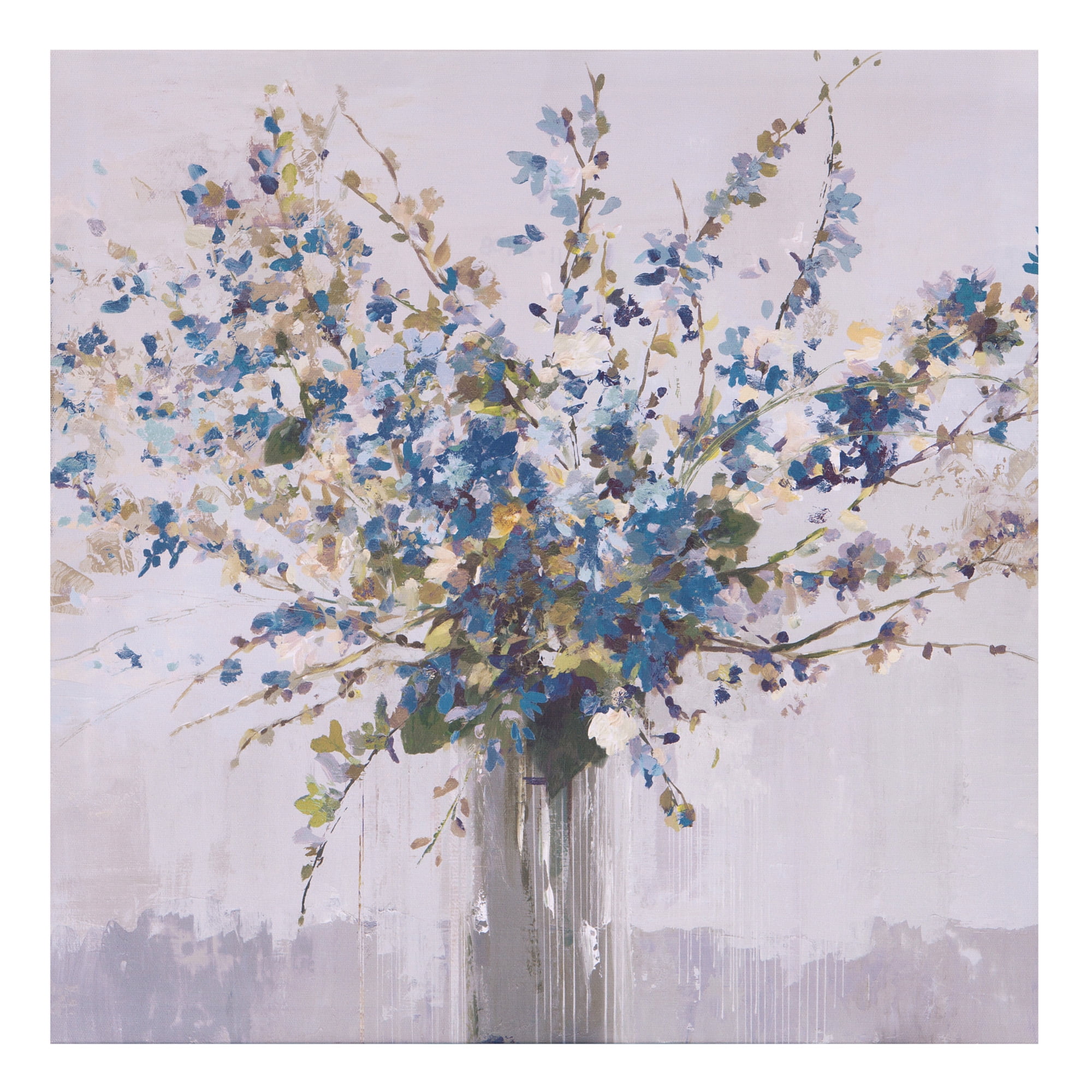 Blue Flower Canvas Digital Prints Art & Collectibles etna.com.pe