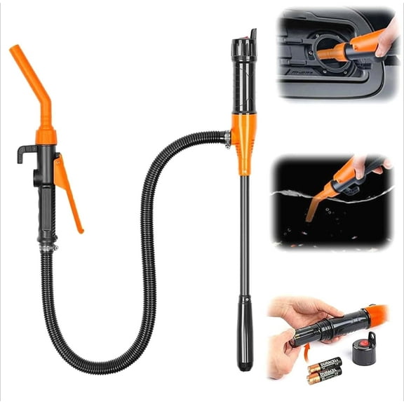 FUYGRCJ Portable Transfer Pump, Battery Operated Electric Siphon Pump ...