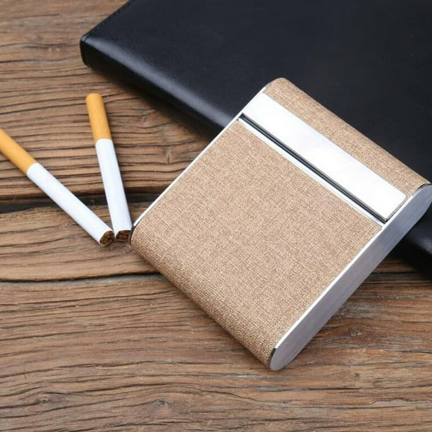 Stainless Steel Cigarette Case for 20 Sticks Business Holder Pocket Box ...