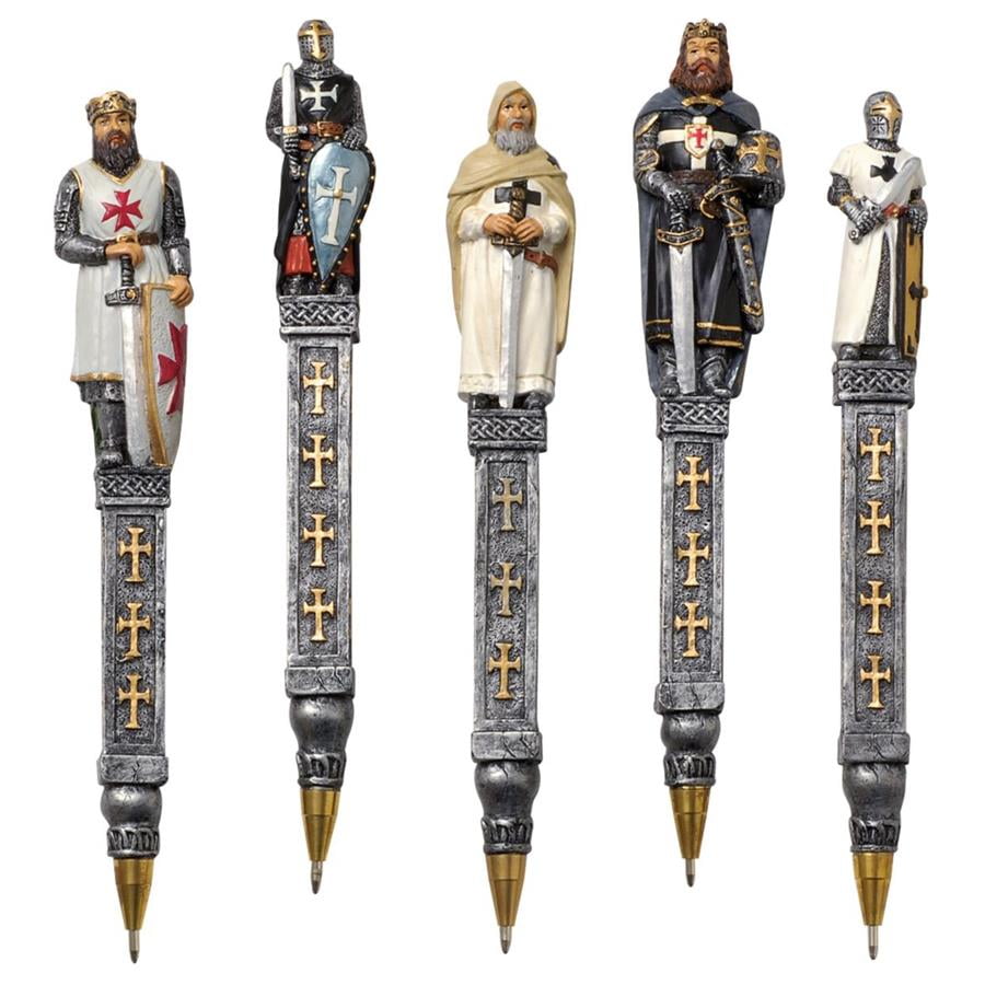 Design Toscano Medieval Templar Knights Pen Collection (Set Includes ...