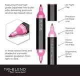 CC Spectrum Noir TriBlend Marker Set 6pc Natural - Walmart.com