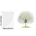 Vertical Zipper Drawstring Fruit Tree Net Cover, Breathable Anti-Bird ...