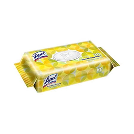 Lysol - Disinfectant wipes - disposable - 80 sheets - pack of 6 ...