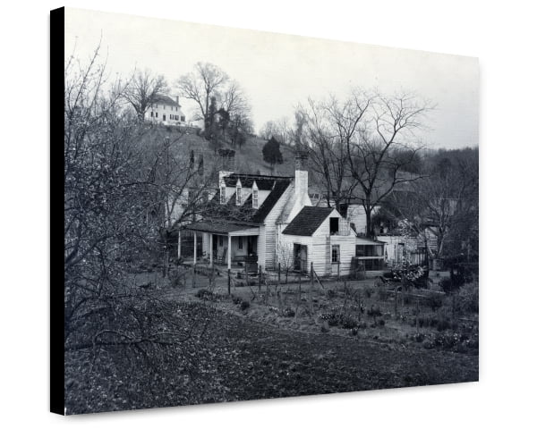 Canvas Print: Old Dunbar Quarters, Falmouth, Old Building From Hillside ...