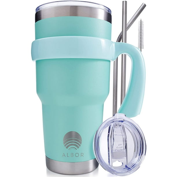 Albor 30 Oz Triple Insulated Tumbler With Lid And Straw Coffee Mug With