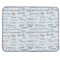 FARMHOUSE Microfiber Countertop Dish Drying Mat, Machine Washable by ...