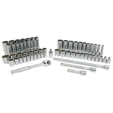 GearWrench 80700P 49 Piece 1/2" Drive Sae/metric 6 Point Standard And ...