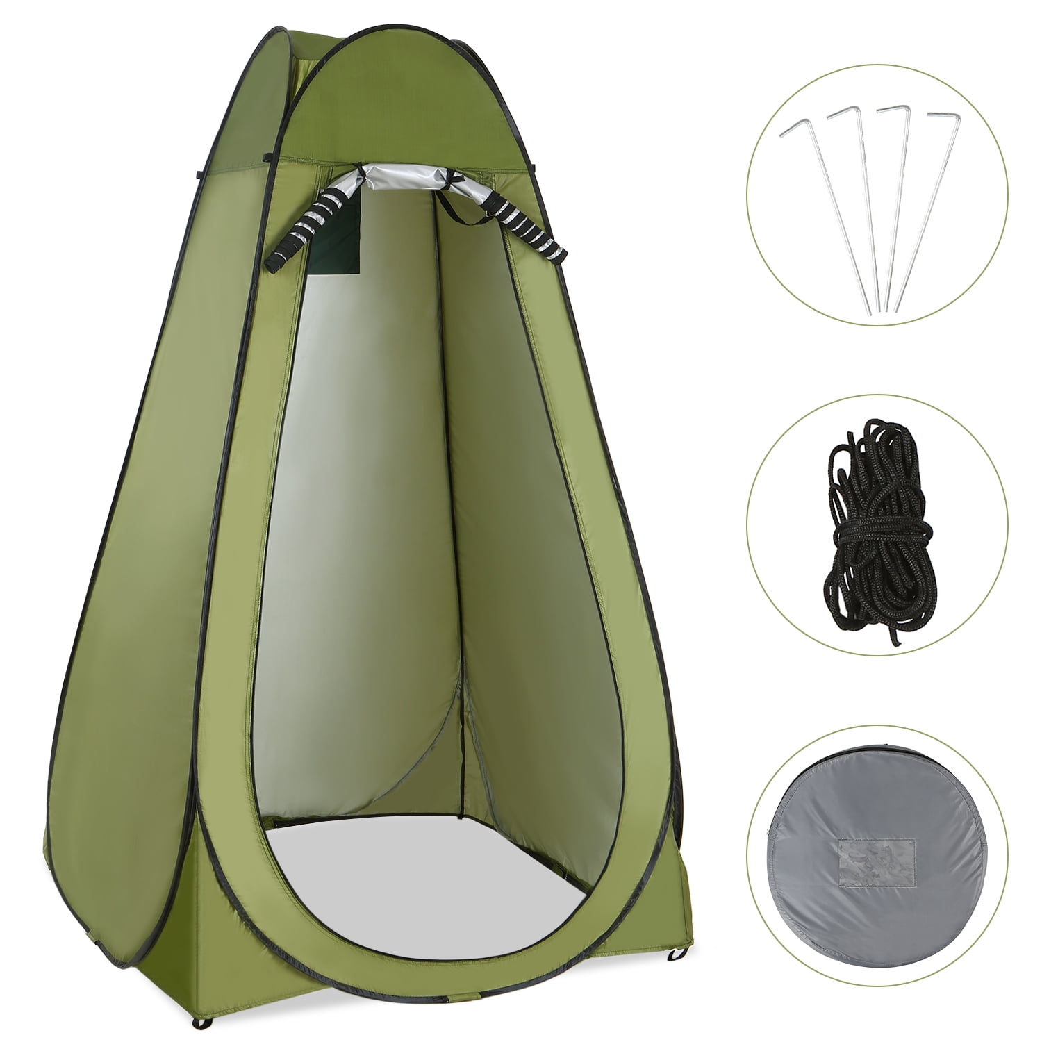 yeacher Pop Up Camping Shower Tent, Beach Portable Outdoor Privacy ...