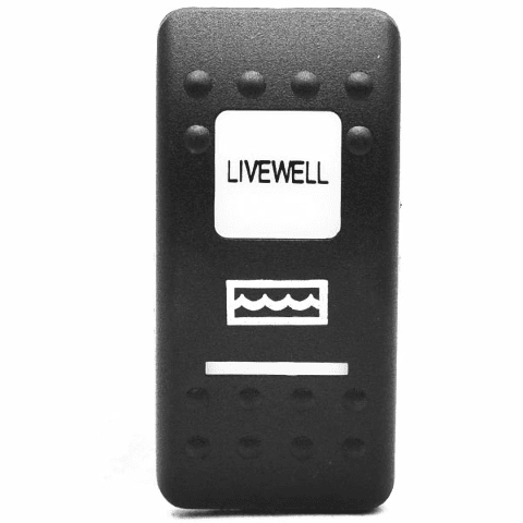 Boat Rocker Switch Plate Cover | Livewell Black Actuator - Walmart.com
