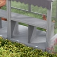 Gray Large Chicken Coop for 8-12 Chickens with Water-Resistant and Anti ...