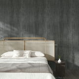 CHIHUT Dark Grey Wood Wallpaper, Self Adhesive, Removable, Waterproof Vinyl, 17.7''x100 ...