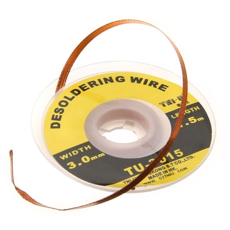 Safety 5ft 3mm BGA Desoldering Wire Braid Solder Remover Wick Metal ...