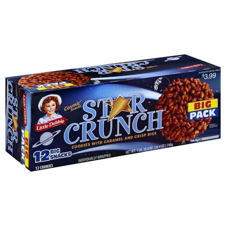 Little Debbie Big Pack Star Crunch Cosmic Snack Cakes, 26.4 oz ...
