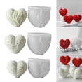 Easy to Demold Mould Gypsum Mold for Handmade Home Decoration Heart ...