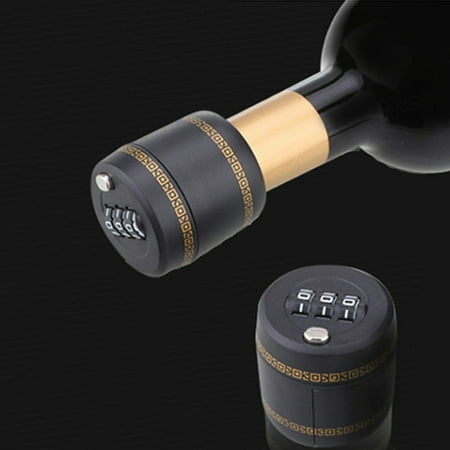 Wine Whiskey Liquor Bottle Top Securely Closed Portable Indoor Password ...