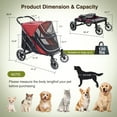 Dog Stroller for Medium/Large Dogs One-Click Folding,Extra Large Pet ...