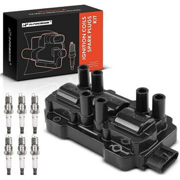 POLARPRA 6PCS UF-569 Ignition Coils Pack & 41-109 Iridium Spark Plugs Compatible with Chevy ...