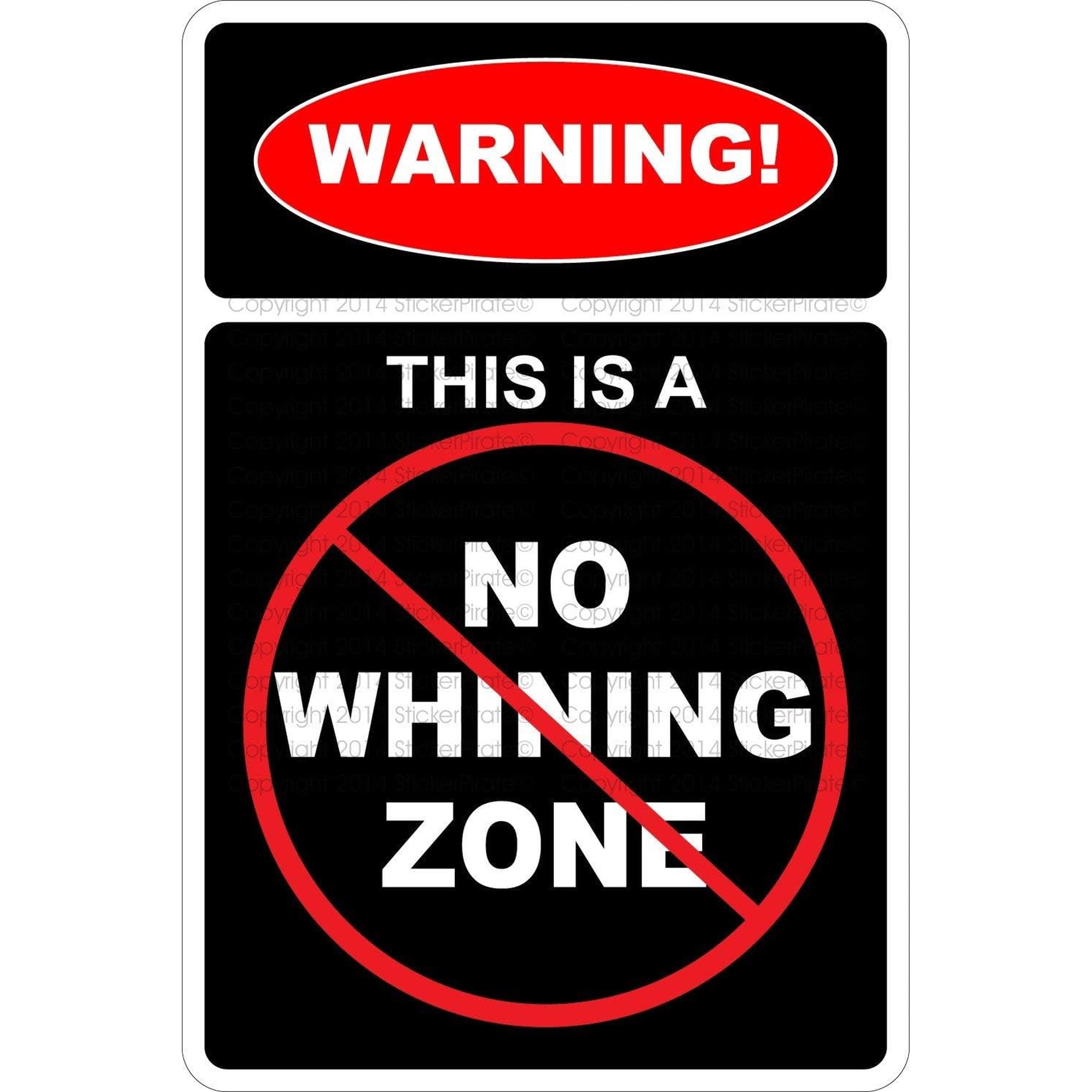 Click here for Aocisuki New Tin Sign Warning This Is A No Whining... prices