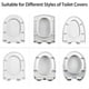 4 Pcs Toilet Seat Bumpers Kit Universal Toilet Seat Buffer Stoppers ...