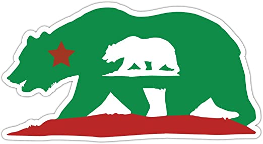 California State Flag Bear Classic Design ((Reflective)) 3M Vinyl Decal ...