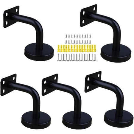 SHTUUYINGG Set Of 5 Stair Handrail Brackets, Stair Railing Brackets ...