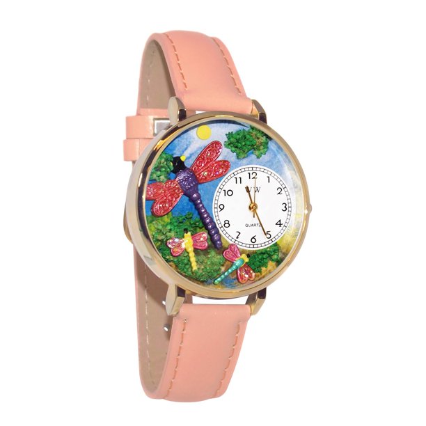 Dragonflies Watch in Gold (Large) - Walmart.com