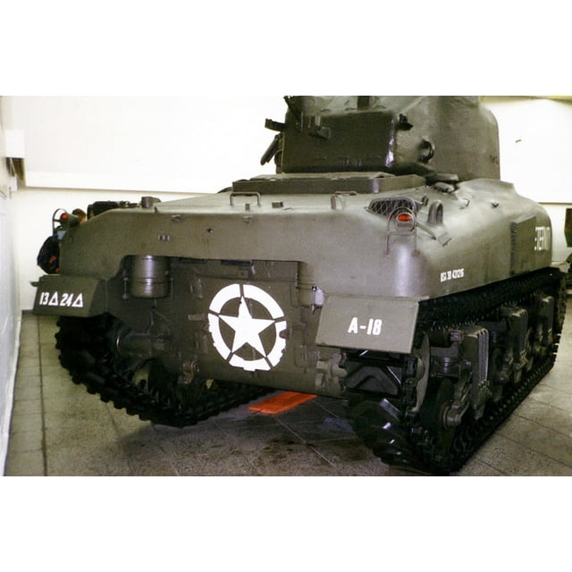 24x36 gallery poster, M4 and M4A1 shown the first Sherman tanks share ...