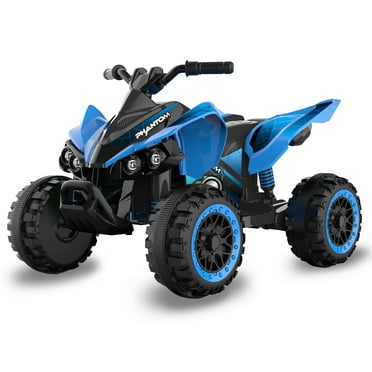 12 Volt Yamaha Raptor ATV Battery Powered Ride-on - Blue and White ...