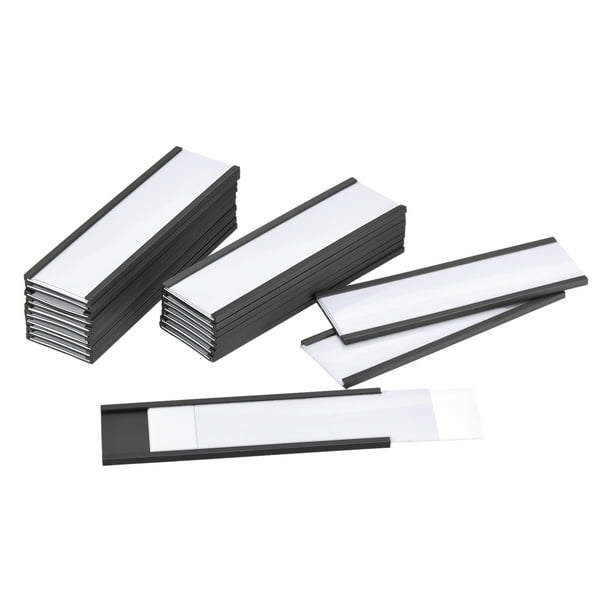 Uxcell Label Holders 4" x 1.2" C Channel Rubber Magnetic for Metal ...