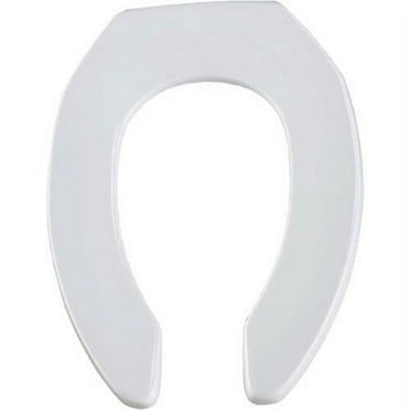 Bemis Commercial Heavy-Duty Plastic Toilet Seat Black - Walmart.com