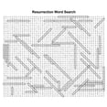 Resurrection Word Search Game, Giant Crossword Puzzle, Large Word Find ...
