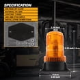 1/2/4/6/10pcs 30 LEDs Amber Forklift Beacon Light Bar for DC 12-24V ...