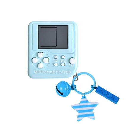 SUNSIOM Mini Game Tetris Keychain Five-Pointed Star Bell Blocks Pendant ...