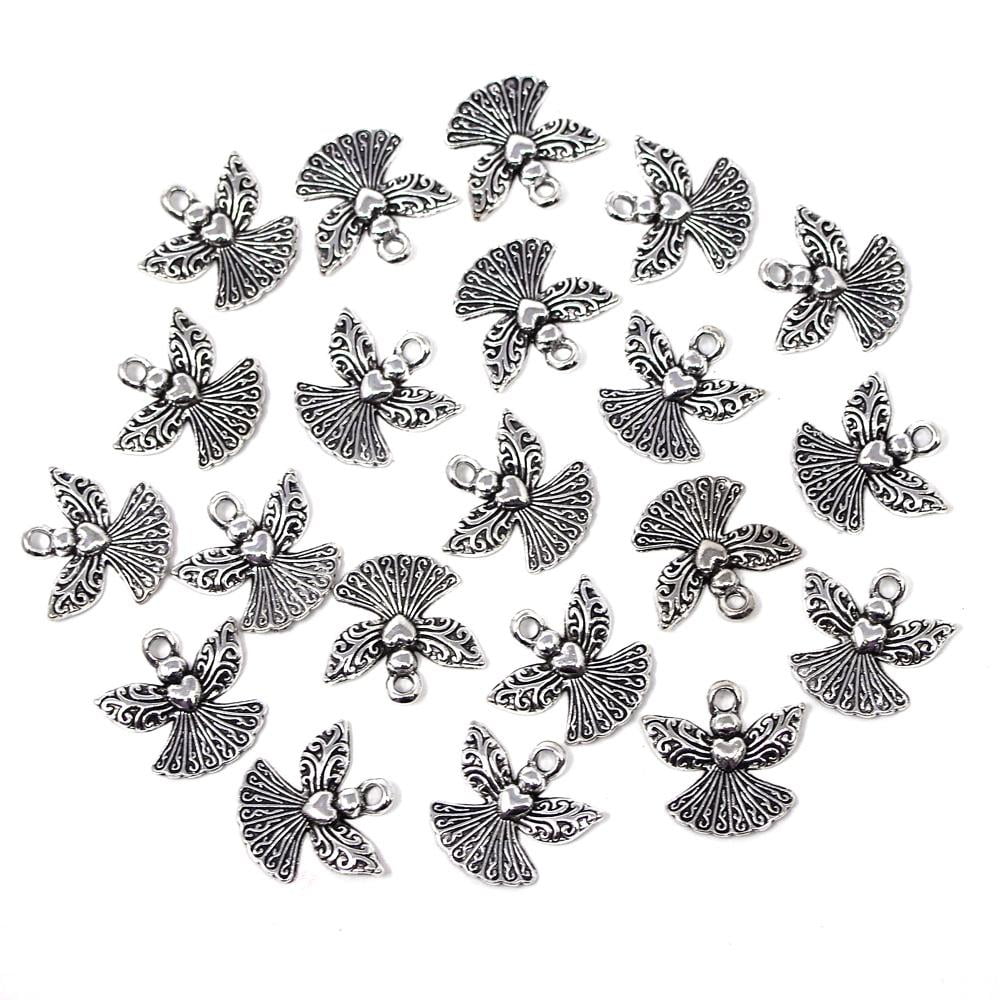 Small Angel Metal Charms, Silver, 3/4-Inch, 20-Count - Walmart.com