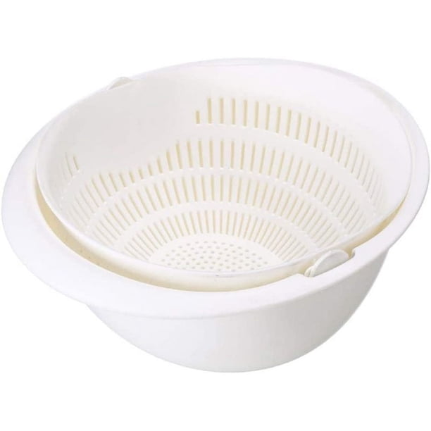 2-in-1 multifunctional kitchen sieve, double-layer rotating drain basin ...