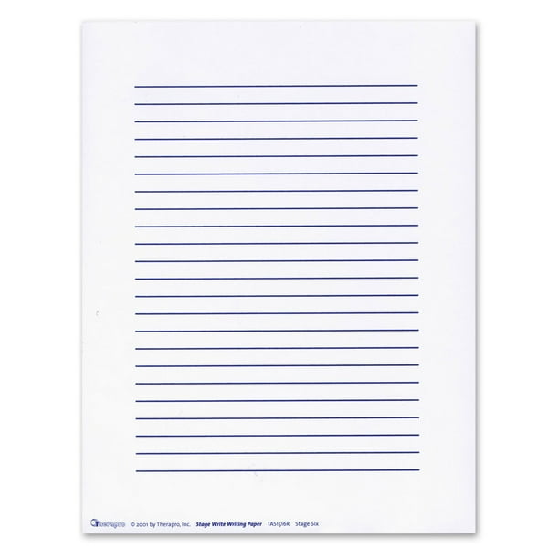Raised Line Paper - Stage 6 - 100 Sheets - Walmart.com - Walmart.com