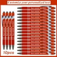 Custom Engraved 10pcs Round Ballpoint Pens - Smooth Writing ...