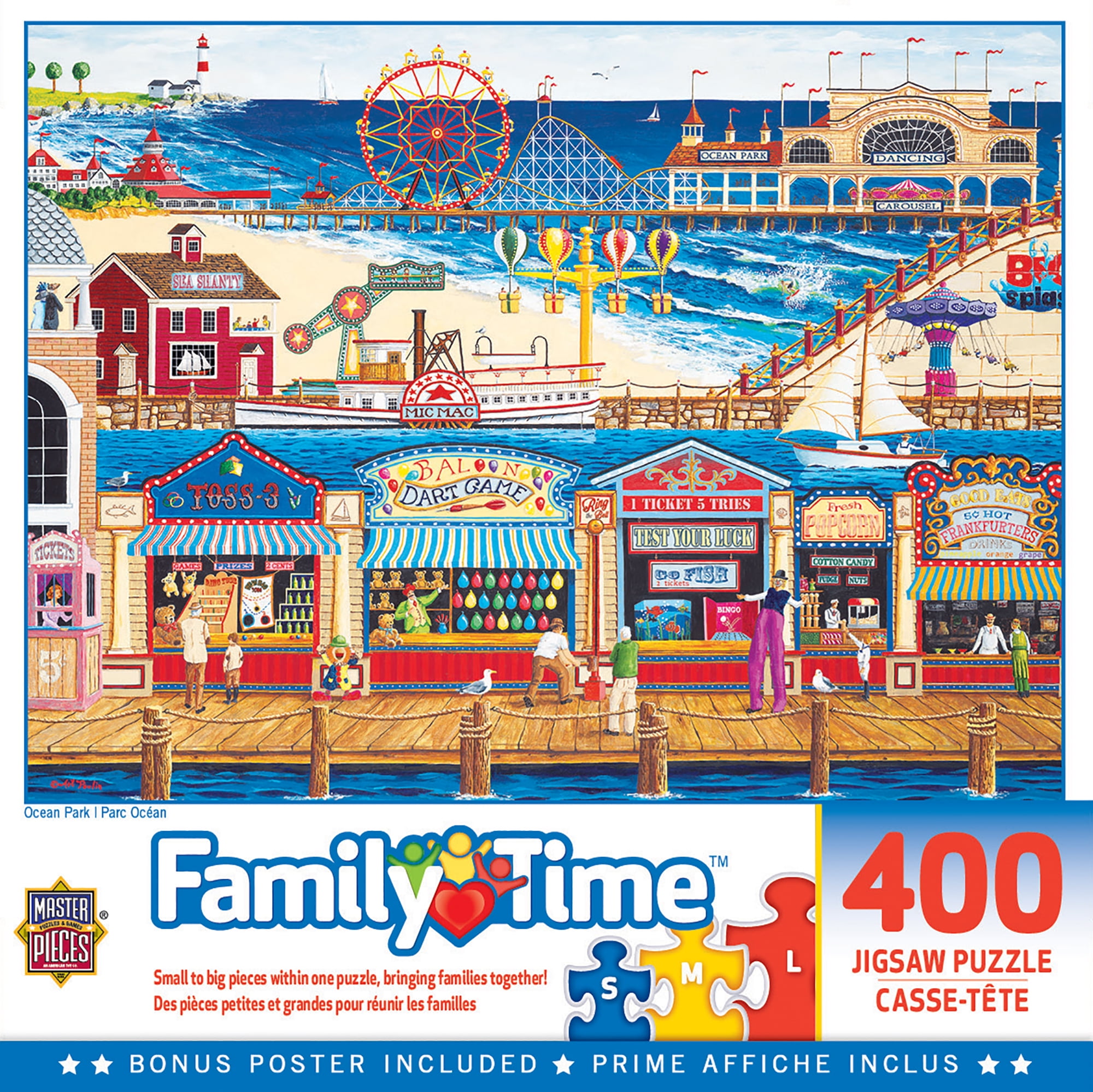 MasterPieces 400 Piece Jigsaw Puzzle for Adults – Ocean Park – 18"x24 ...
