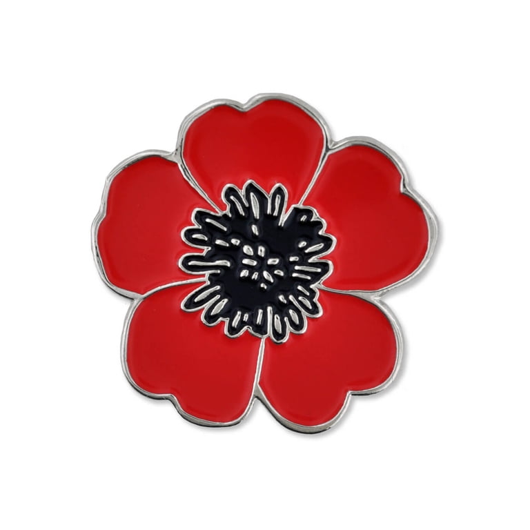 Poppy Flower Pin