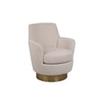 Jopath Velvet 360°Swivel Barrel Chair, Swivel Accent Chairs Armchair ...