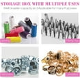 4 Pcs Piping Tip Box with Fixed Pins 168 Piping Tip Organizer Baking ...