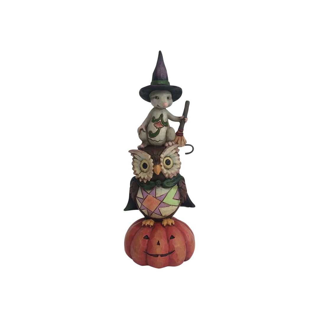 Jim Shore Ghost and Goblins Gather Here Halloween Stacked Figurine ...