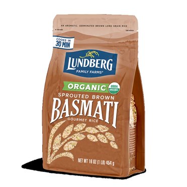 Lundberg Family Farms Sprouted Short Brown Rice, 16 oz, (Pack of 6 ...