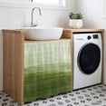 Cabinet Curtains for Shelves, Sage Green Ombre Under Sink Cabinet ...