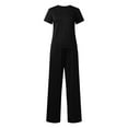 Holiday Outfits For Women Summer Casual Solid Color 2 Piece Casual Suit