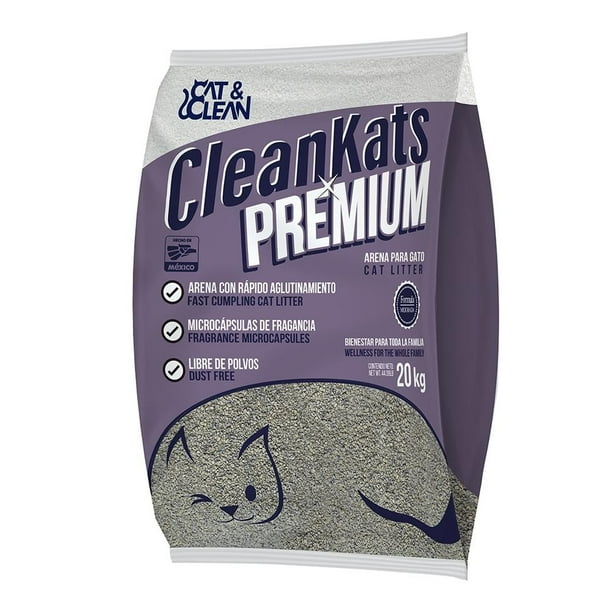 Arena para gato Cat & Clean CleanKats Premium 20kg | Walmart en línea